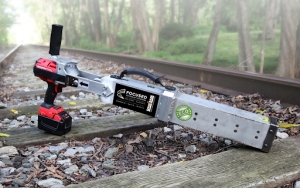 SpikeEase - Battery Operated Spike Puller - K & P Railroad Equipment